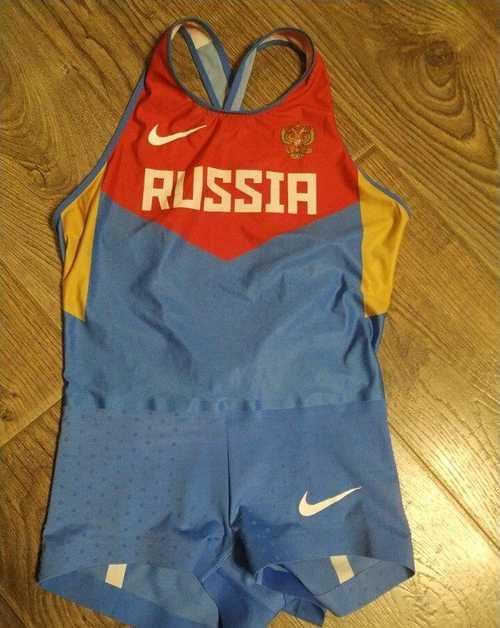 Соревновательный беговой женский комбинезон Nike S