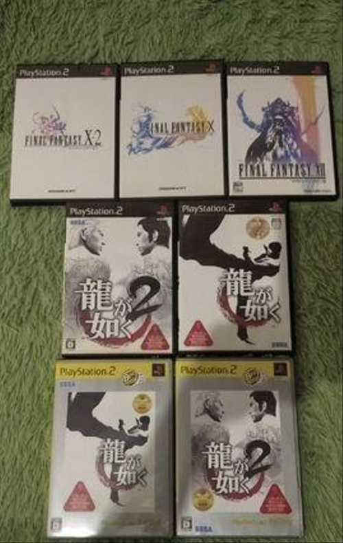 Yakuza 1,2; Final Fantasy X, X-2, XII PS2 Japan