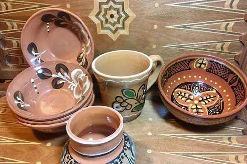 Набор глиняной (керамика) посуды