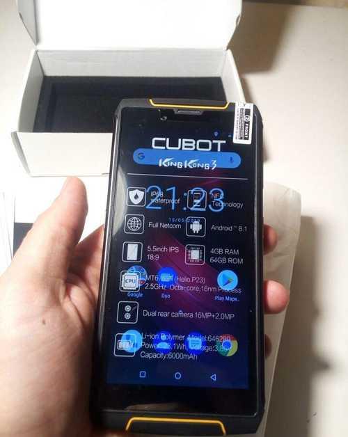Новый Cubot KingKong3(5,5", 4/64GB, 16мп, 6000mAh)