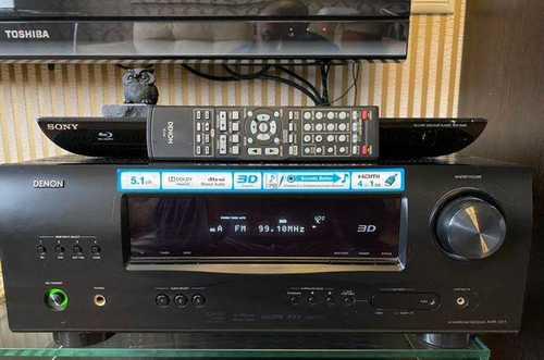 Ресивер denon AVR 1311 + напольная аккстика JBL st