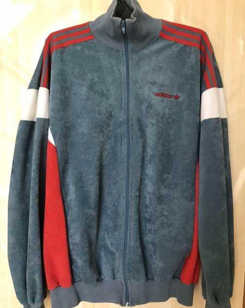 Бархатная олимпийка adidas vintage