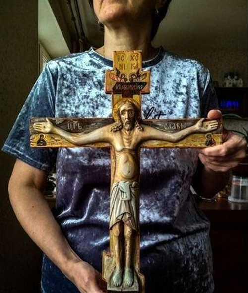Большой резной чудотворный Годеновский Крест