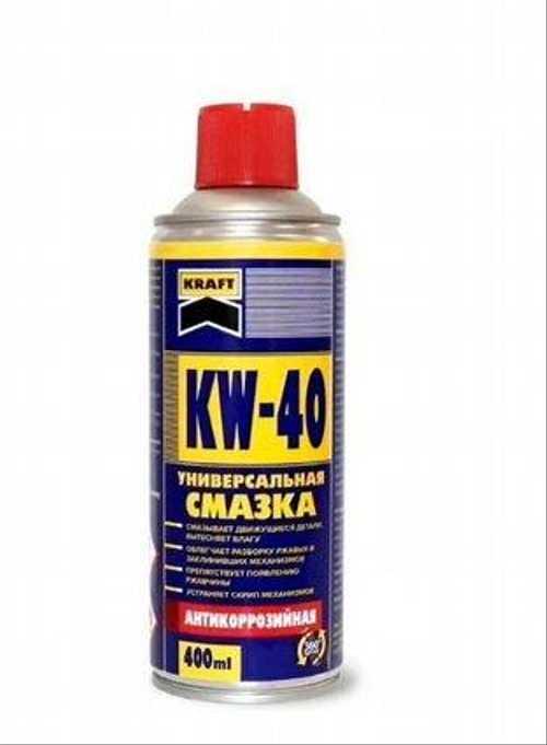Смазка проникающая Kraft KW-40 TM, 400мл