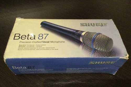 Микрофон shure beta 87a