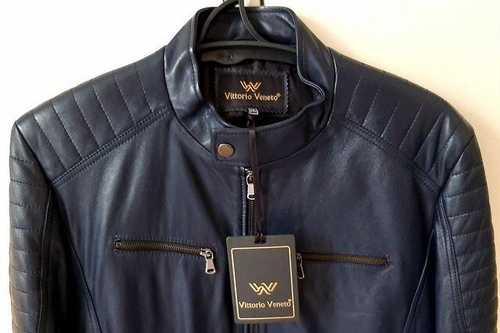 Кожаная куртка Vittorio Veneto мужская новая р.52