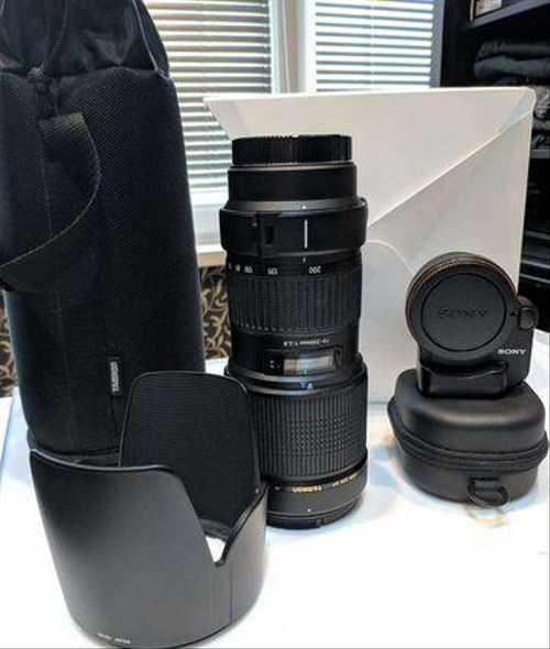 Tamron 70-200 f2.8 di ld macro a mount + адаптер