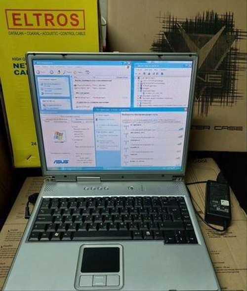 Рабочий ноутбук Asus с Wi-Fi и экраном 15 дюймов