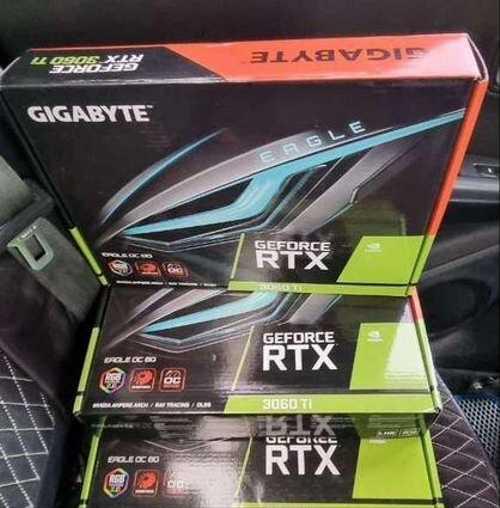 RTX 3060Ti 8GB Gigabyte Eagle новые на пломбе