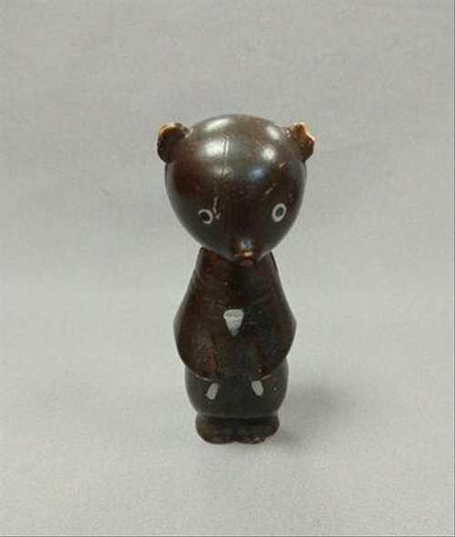 Медведь мишка колкий пластик игрушка СССР