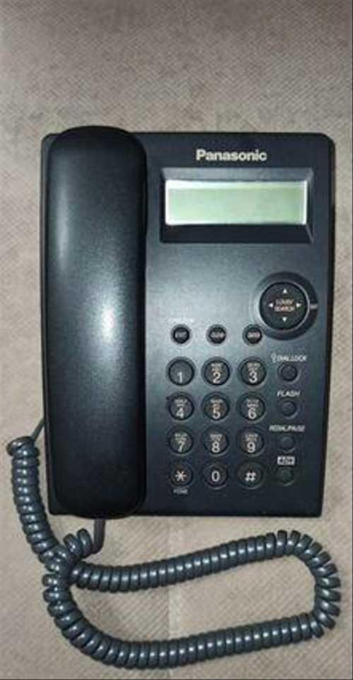 Телефон проводной кнопочный Panasonic kx-ts2351rub