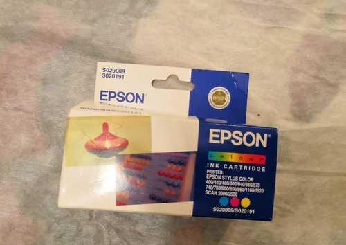 Новый картридж Epson s020089 s020191