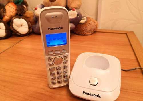 Домашний телефон panasonic kx-tga250ru (белый)
