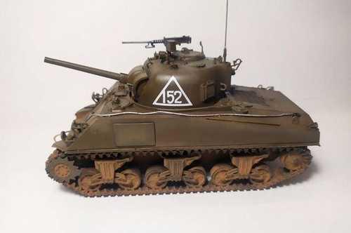 Готовая сборная модель танка "M4A2 Sherman"