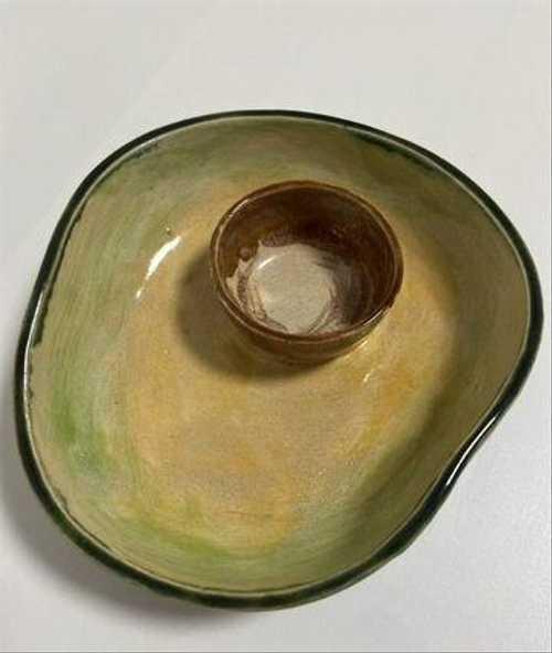 Тарелка керамическая «авокадо»