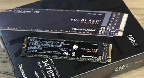 Nvme SSD WD Black SN750 500 Гб 3400Мб/c
