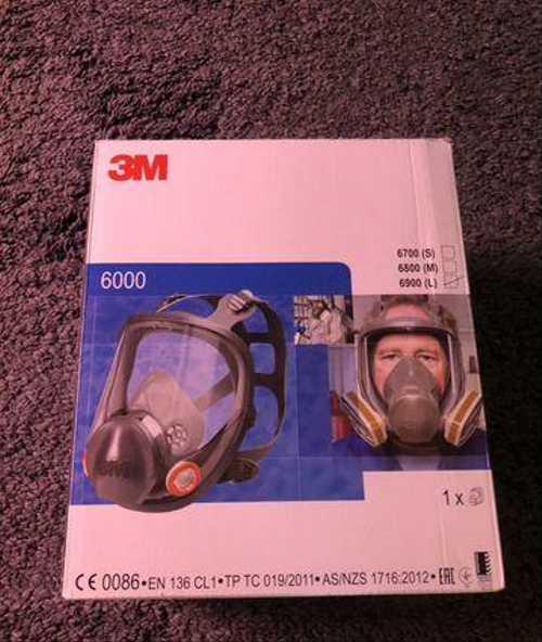 Полнолицевая маска 3M 6900, размер L