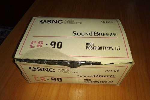 Аудиокассеты запечатанные Sound Breeze CR-90 Type