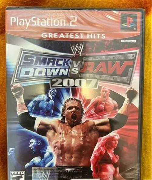 WWE SmackDown vs. Raw 2007 PS2 Лицензия Запечатан