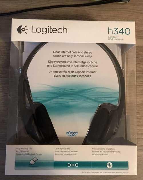 Компьютерная гарнитура Logitech USB H340