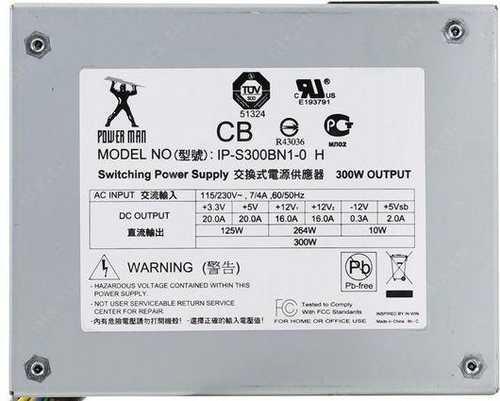 Блок питания SFX Powerman IP-S300BN1-0
