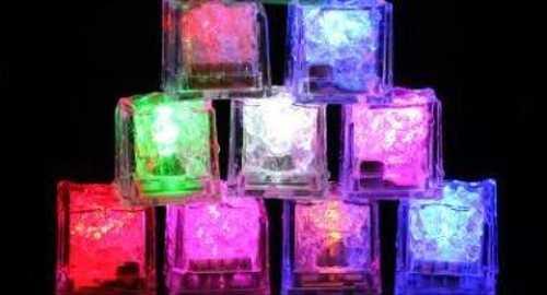 Светящие кубики льда