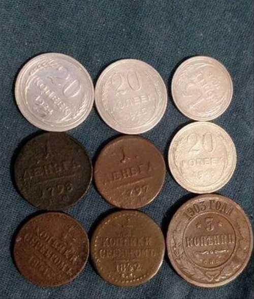 Нечастые монеты империи и билоны