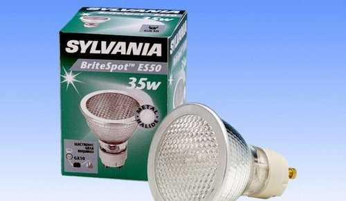 Sylvania. Лампа металлогалогенная Sylvania BRITESPOT es50 35w/Red gx10. Лампа металлогалогенная Sylvania BRITESPOT es50 35w/Blue gx10. Лампа металлогалогенная Sylvania BRITESPOT es50 35w/Green gx10. Sylvania Brite Tronic 35/70w.