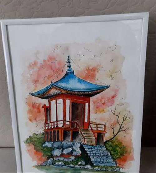 Картина акварель