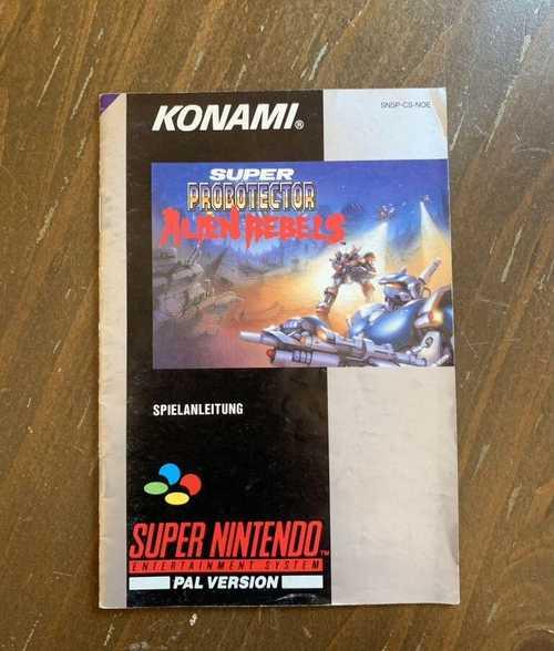 Super Probotector Contra 3 snes мануал