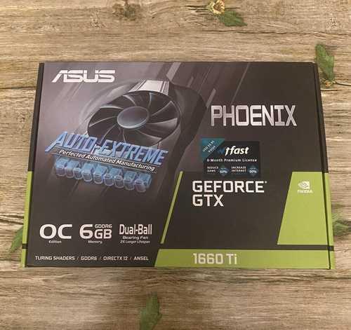 Asus GeForce GTX 1660 Ti OC Phoenix Новая