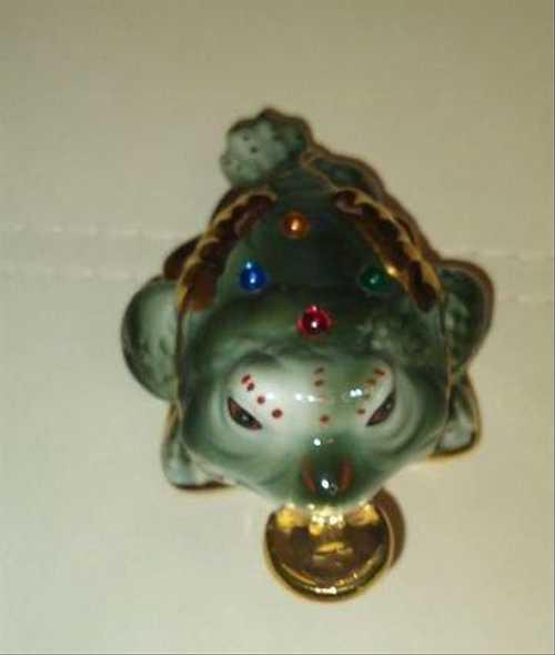 Трехлапая лягушка керамика Фэн-Шуй(денежная жаба)