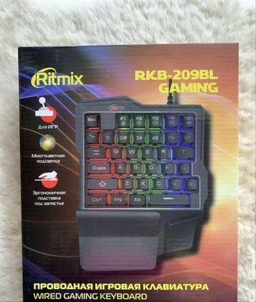 Игровая клавиатура Ritmix RKB-209BL б/у