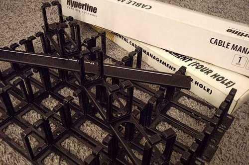 Cable manager 19" rack hyperline