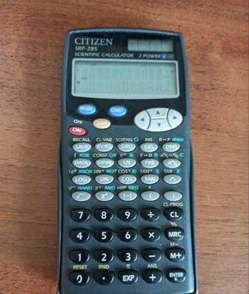 Калькулятор научный citizen SRP-285