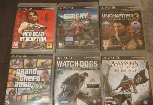 Хитовые игры PS3 gtav, Uncharted 3, Far Cry 4