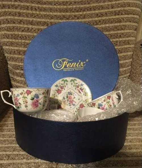 Чайный фарфоровый набор посуды Fenix porcelain gal