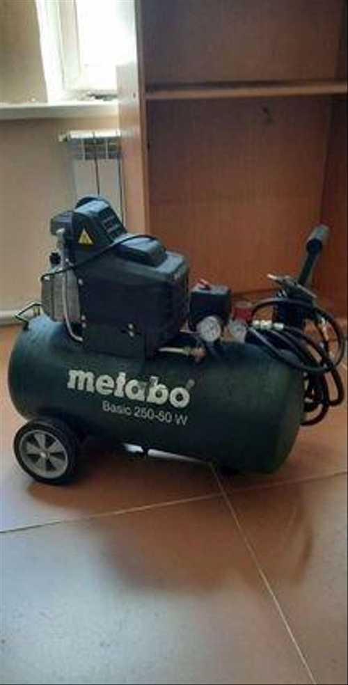 Воздушный компрессор metabo 50 литров metabo basic