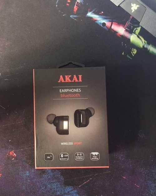 Беспроводные наушники с микрофоном Akai HD-221 Bla