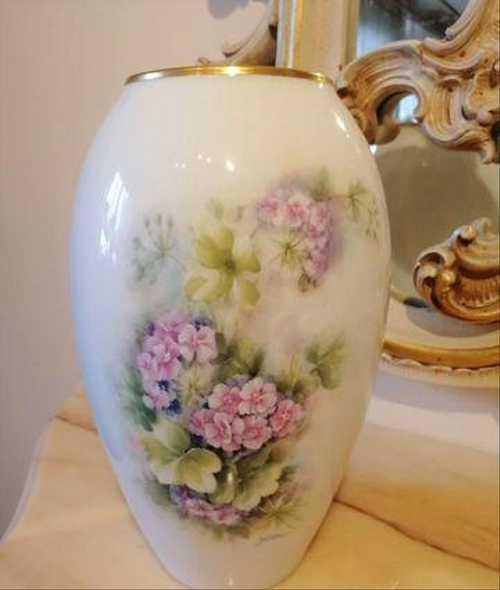 Ваза винтаж Limoges Лимож антикварная из фарфора