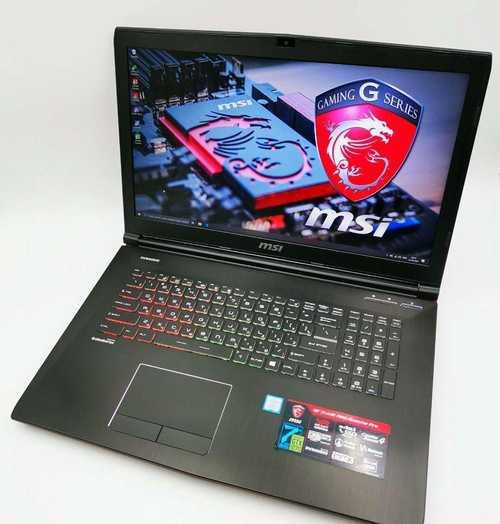 Мощный MSI GE73 17"120Hz i7/16/1070 8Gb/SSD/HDD