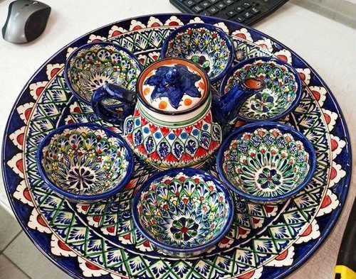 Узбекский чайный сервиз #10 Риштан