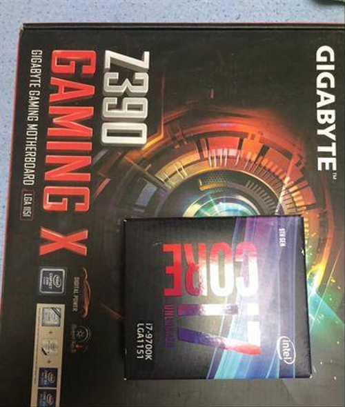 9700k+gigabyte z390 gamingX+оперативная память+баш