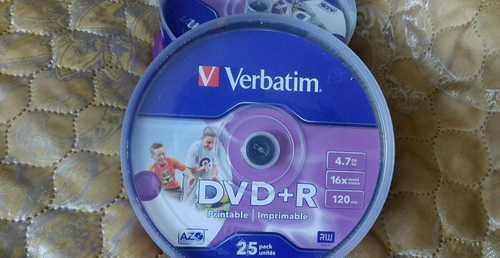 Чистые диски двд DVD+R под печать