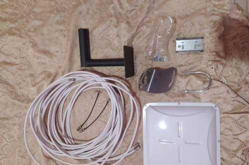 Комплект 4G (Модем, роутер, антенна, кабель, сим)