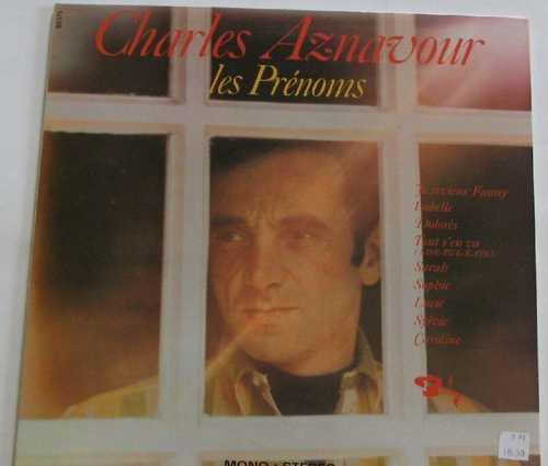 Charles Aznavour - Les Prenoms, 1968 - редкая