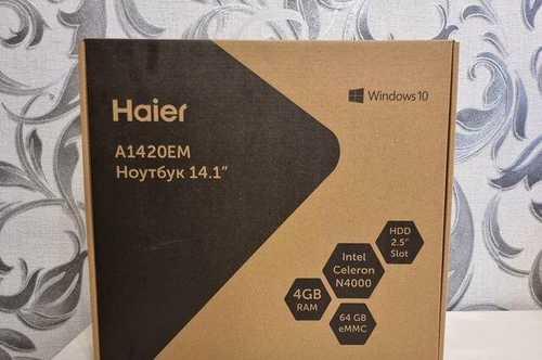 Ноутбук Haier A1410EM 14.1 Windows 10 Новый