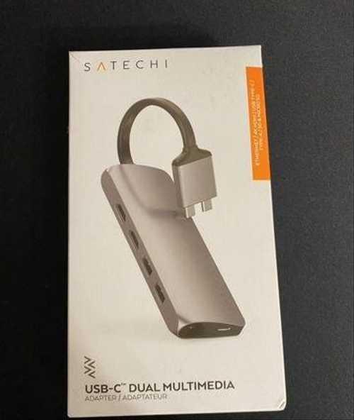 USB-хаб Satechi Type-C Dual Multimedia Adapter для