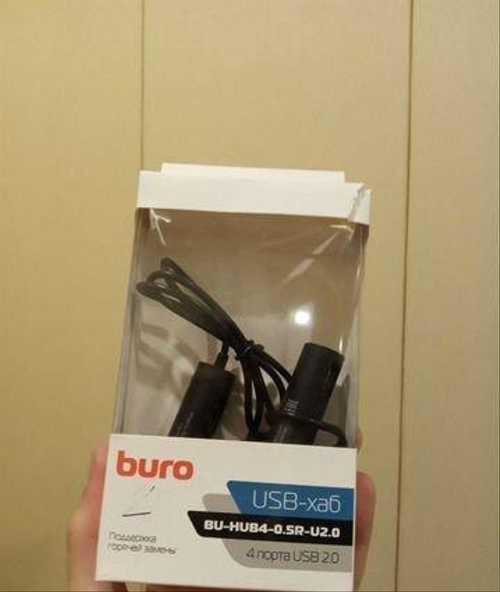 Usb хаб buro на 4 порта концентратор