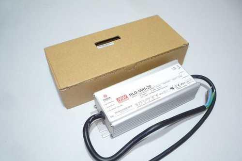 218 Новый +20V 3,0A IP67 Mean Well (MW) HLG-60H-20